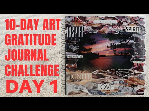 Collage Vision Board // Day 1 of the 10-Day Art Gratitude Journal Challenge