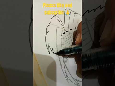 sanatani anime boy drawing #shortvideo #shorts #tranding