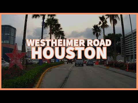 A driving tour of Westheimer Road in Houston, Texas