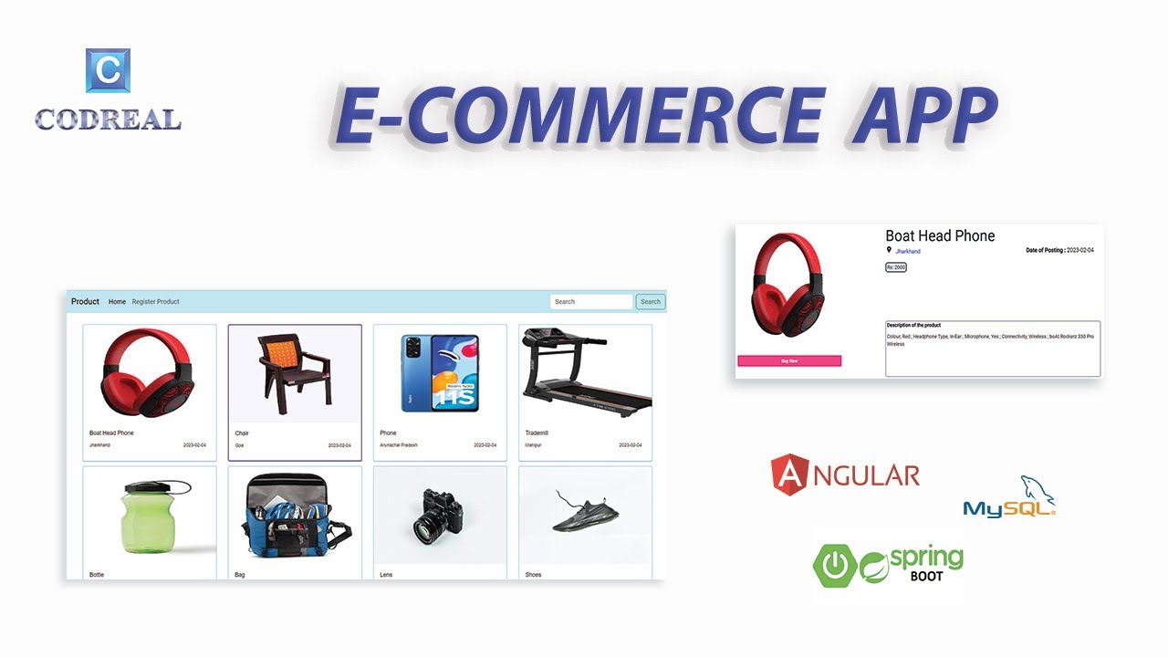 E-Commerce Web Application Using Angular And Spring Boot