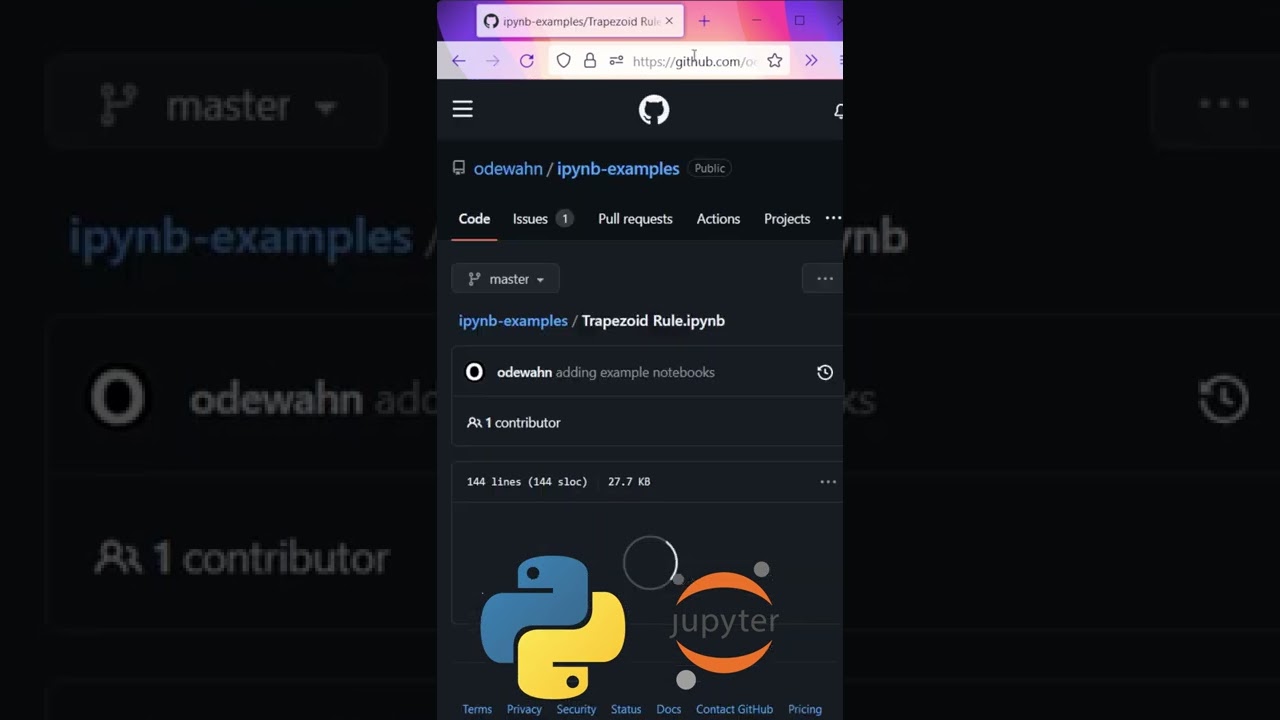 run python  jupyter notebooks on github trick