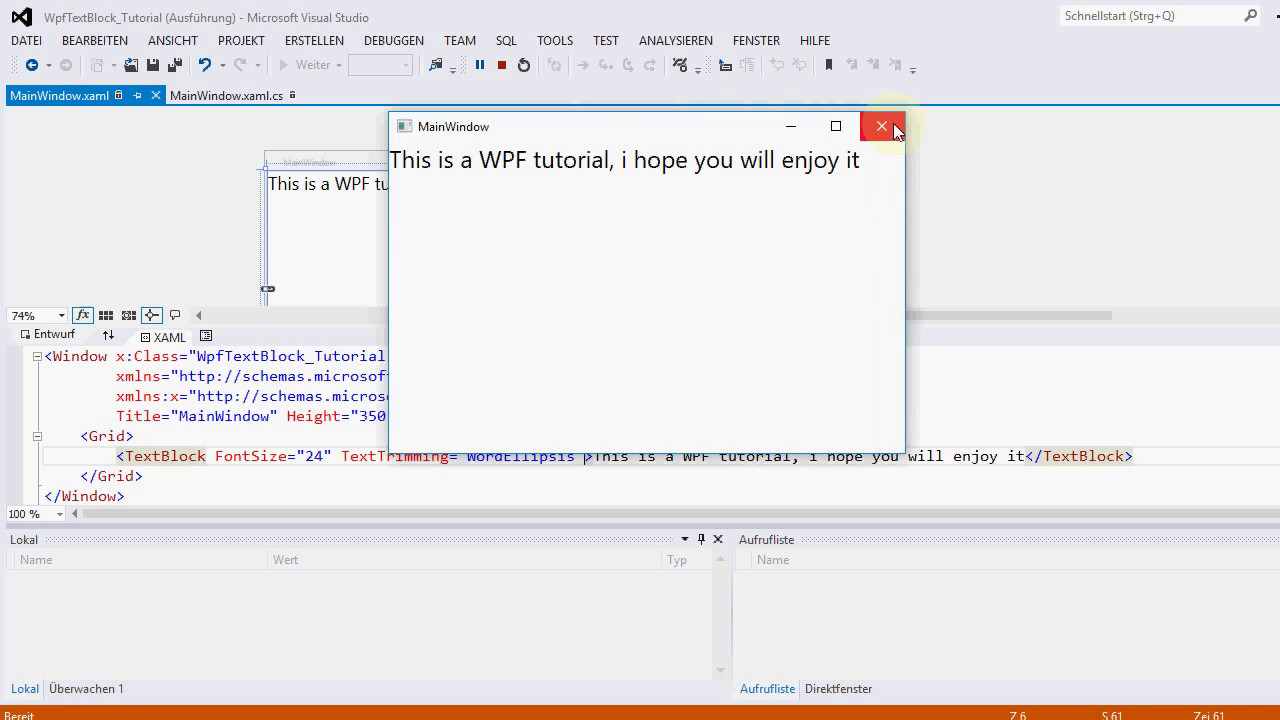 WPF: TextBlock