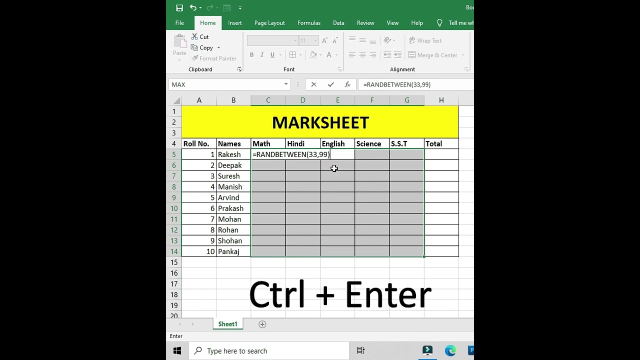 Excel Marksheet Tips And Trick | Know Every New Excel Users #exceltipsandtricks #technicalcomputer