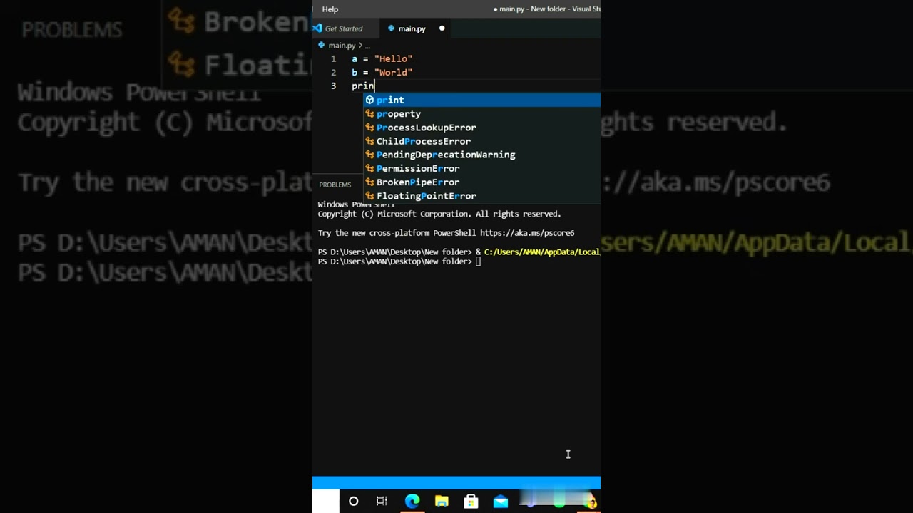 String concatenation in Python | Python #shorts