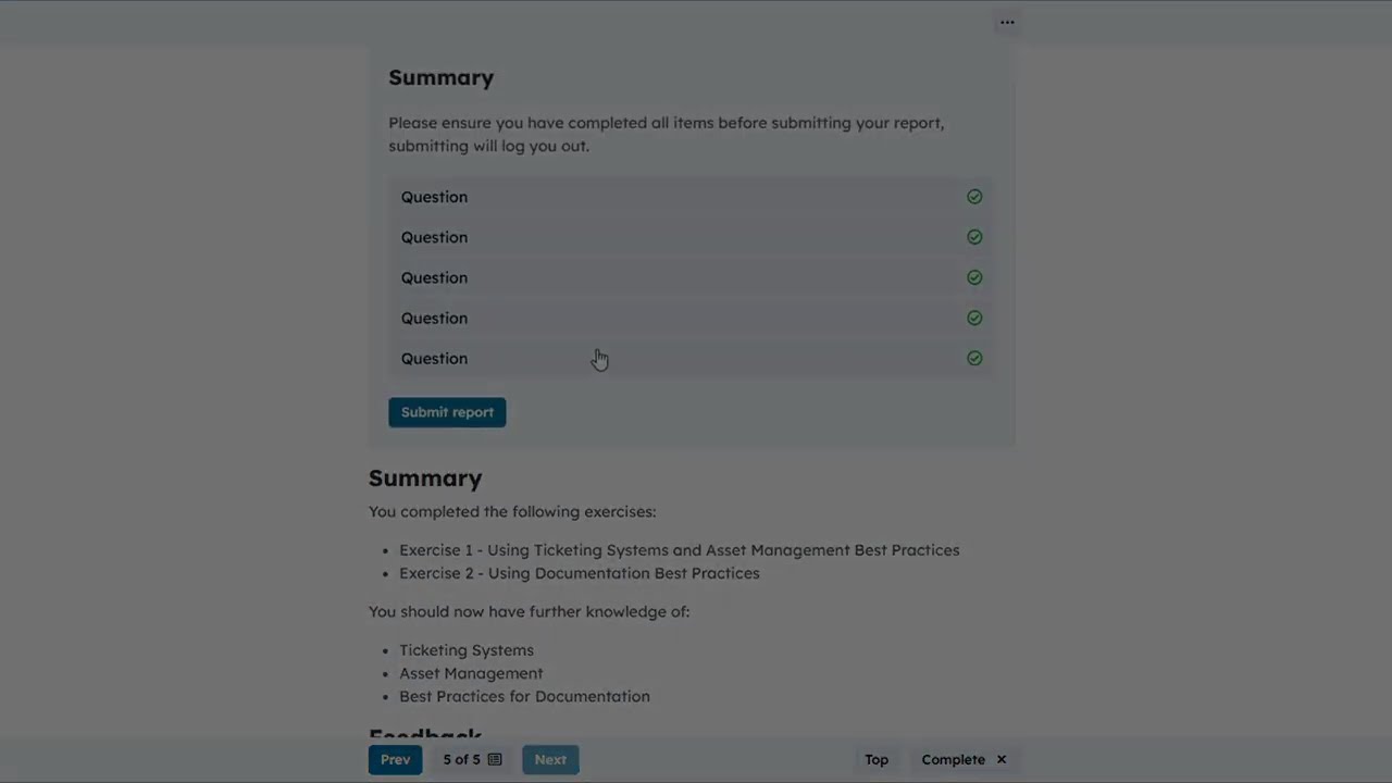 Live Virtual Machine Lab 11-3:  Documentation Best Practices