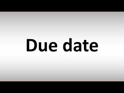 How to Pronounce Due Date