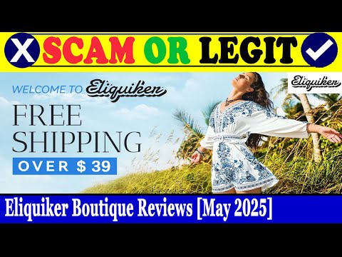 Eliquiker Boutique Reviews (May 2025) - Is This An Authentic Website Find Out! | Scam Inspecter