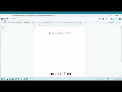 Google Doc to PDF