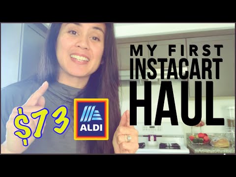My First Instacart Haul | Aldi Grocery Haul (3/26/20)