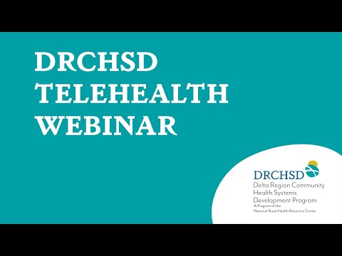 DRCHSD Telehealth Webinar