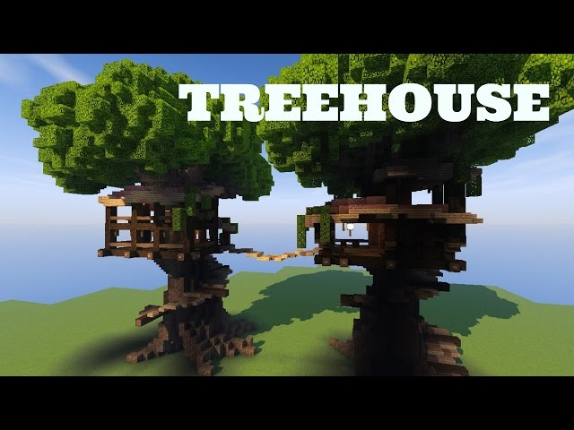 Custom Tree Treehouse! Minecraft Map