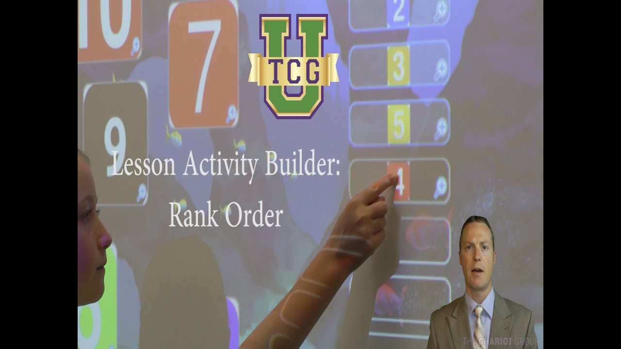 Lesson Activity Builder: Rank Order