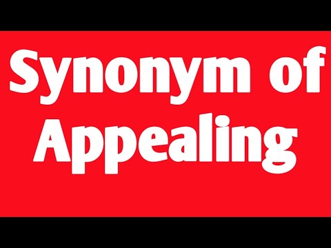 synonym of appealing । synonym and antonym word in english । english grammar । similar word in eng