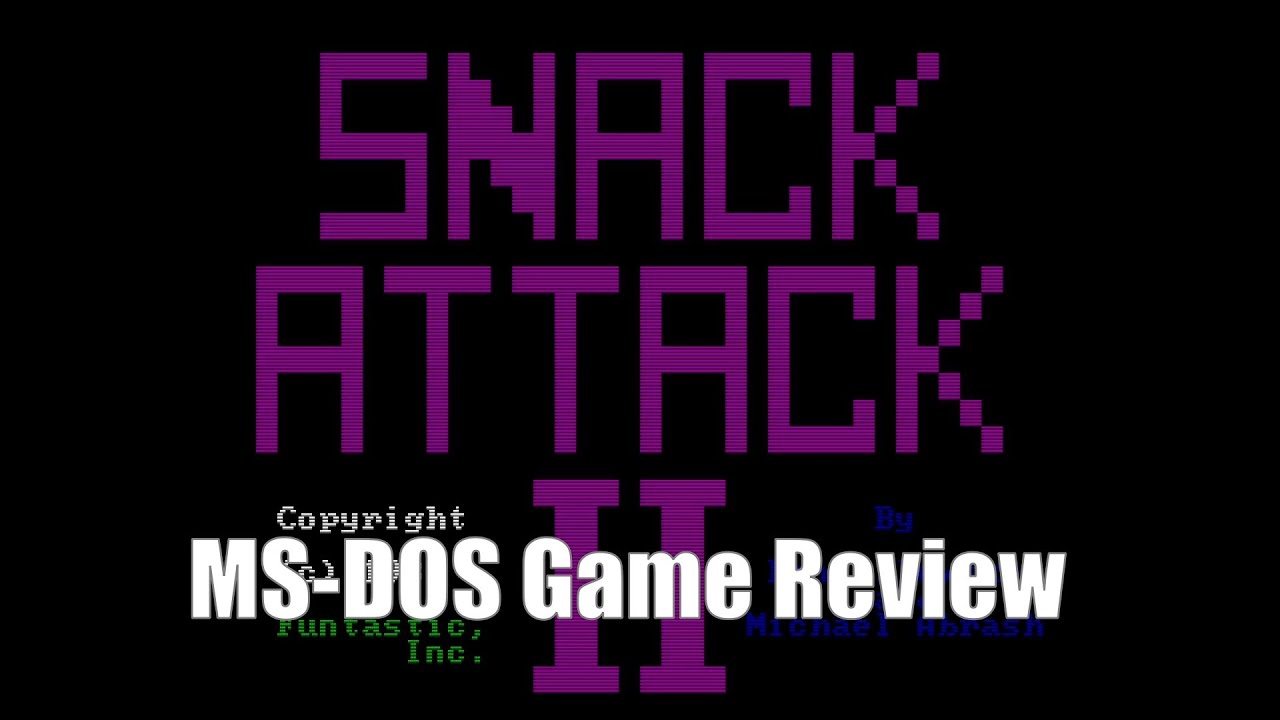 Snack Attack II - 1982 - MS-DOS Game Review
