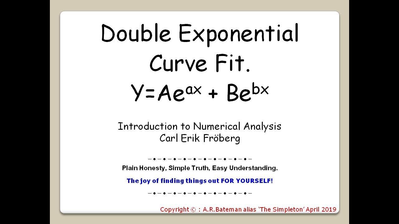 Double Exponential Curve Fit