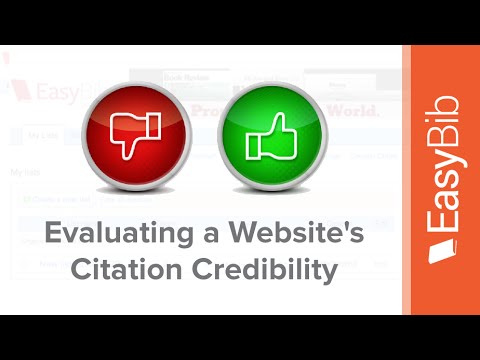How To Evaluate a Website's Citation Credibility - EasyBib.com