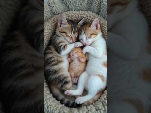Cute Kittens and Little Hamster Waking Up From A Nap | #cute #kitten #cat