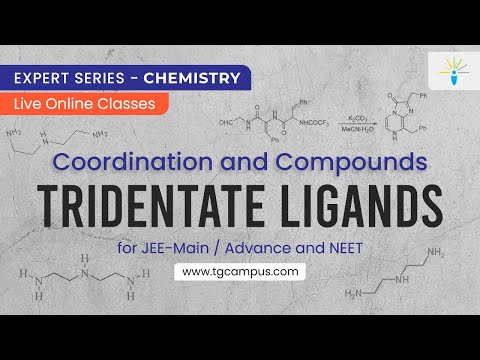 Tridentate Ligands | Coordination Compounds | JEE | NEET | Chemistry - TG Campus