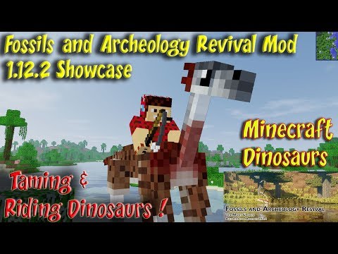 Fossils and Archeology Mod 1.12.2 v8 Rideable Dinosaurs Showcase 2k 60FPS