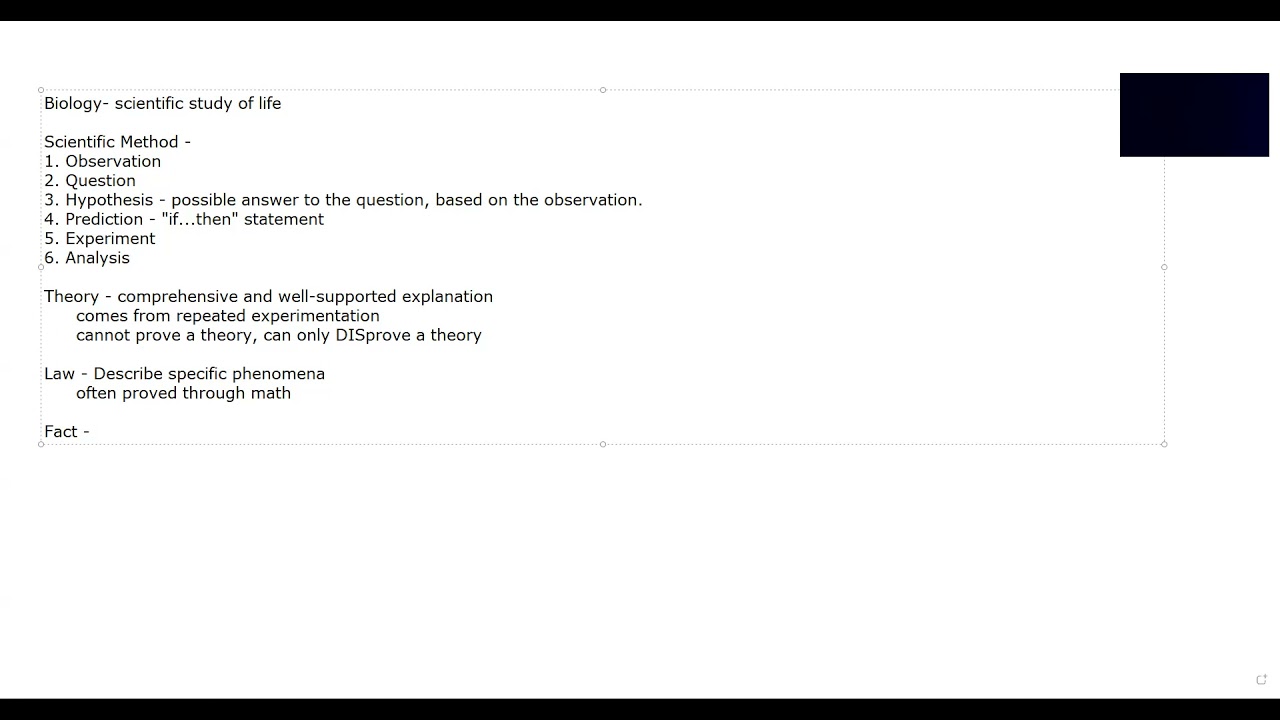 BIOL 1010 Chapter 1 Lecture