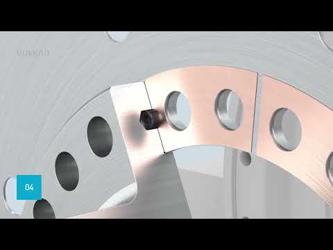 Assembly of a highly flexible coupling RATO R