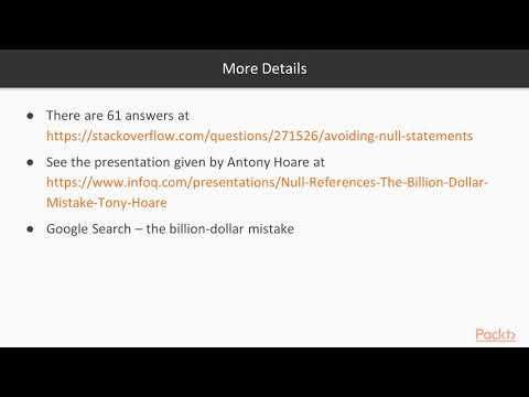 Learn Java Tips Tricks and Techniques How to Avoid NullPointerExceptions | packtpub com - Mind ...