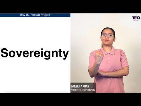 Sovereignty | 1EQ ISL Vocab