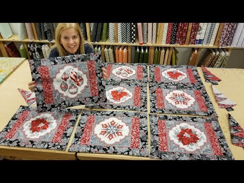 EASY CHRISTMAS PANEL PLACEMATS!