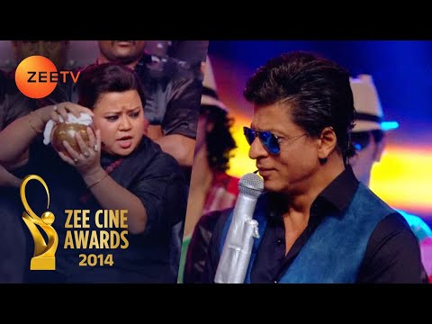Zee Cine Awards 2014 - Bharti Singh As Thangabali With Shah Rukh Khan - Comedy Moments - Zee Tv