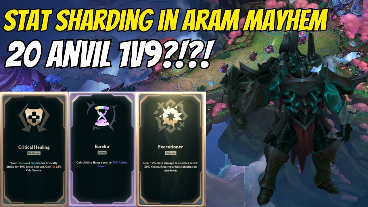 ⚡ STAT SHARDING Is in Aram Mayhem!! How OP Is It? 20-Anvil INSANITY 🤯