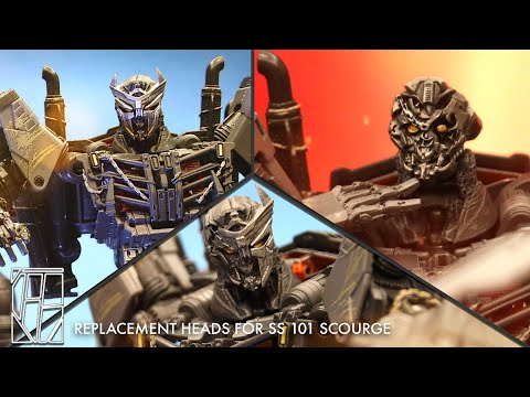 🤖 Transformers Rise of the Beasts SCOURGE Replacement Heads for SS101 ...