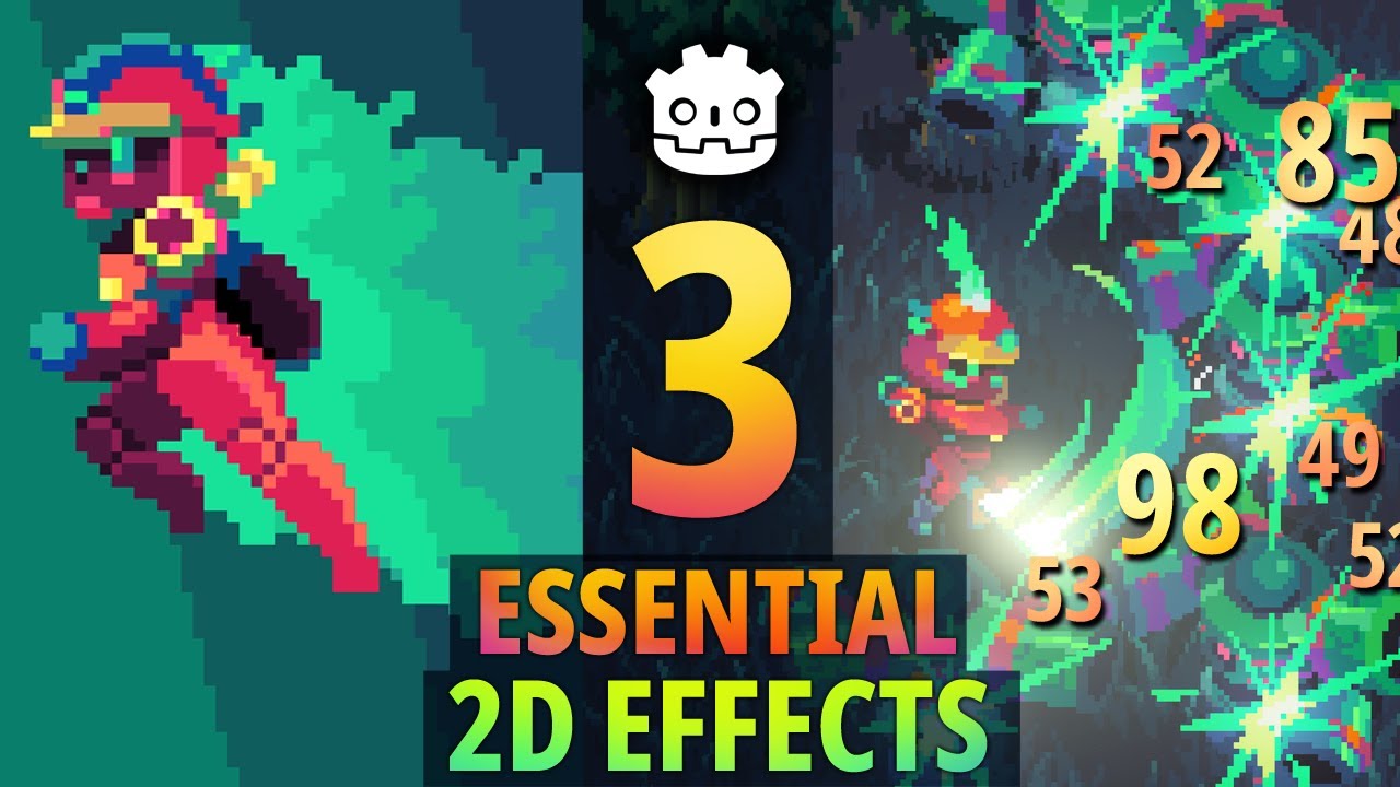 3 Essential Godot 2D Effects