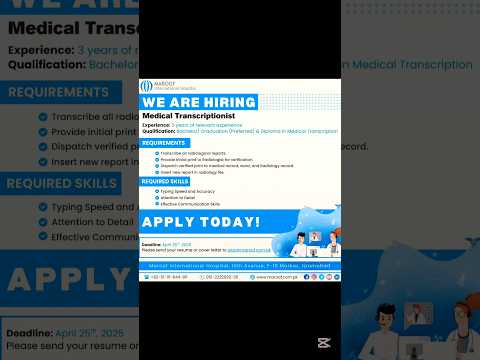Maroof International Hospital Jobs 2025 #careerinpakistan #hospitaljob #shorts