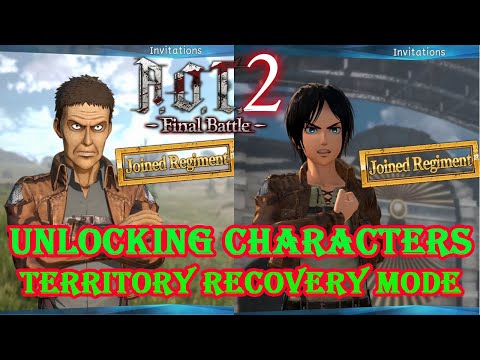 How to Unlock All The Characters in The Territory Recovery Mode - AOT 2 Final Battle