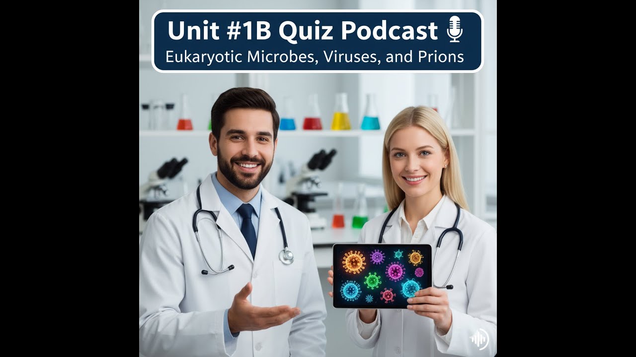 Unit #1B Quiz Podcast: Eukaryotic Microbes, Viruses, and Prions