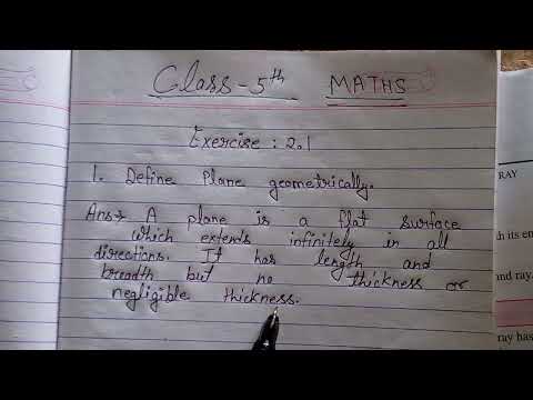 Define plane geometrically. ||Defination of plane ||Define plane||Plane||