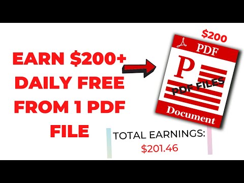 Make Money Online Sharing PDF Files ($200+ Per PDF) | Make Money Online For Beginners| The RIght way