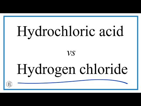 Hydrogen chloride vs  Hydrochloric acid  (Differences & Similarities)
