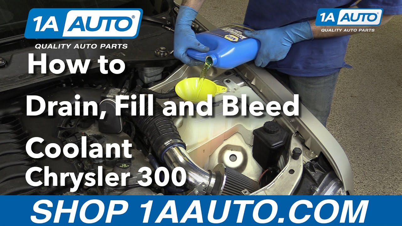 How to Drain, Fill & Bleed Radiator 05-10 Chrysler 300