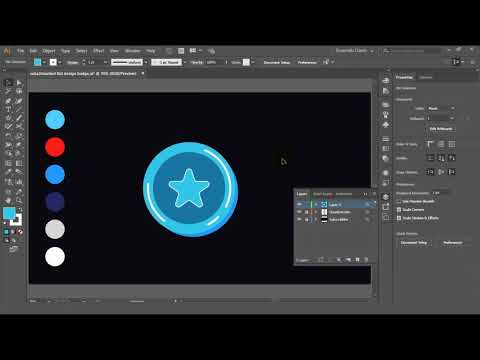Badge How to Draw Vector Art Flat Illustration