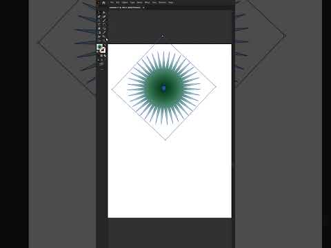 Abstract Flower in Adobe Illustrator