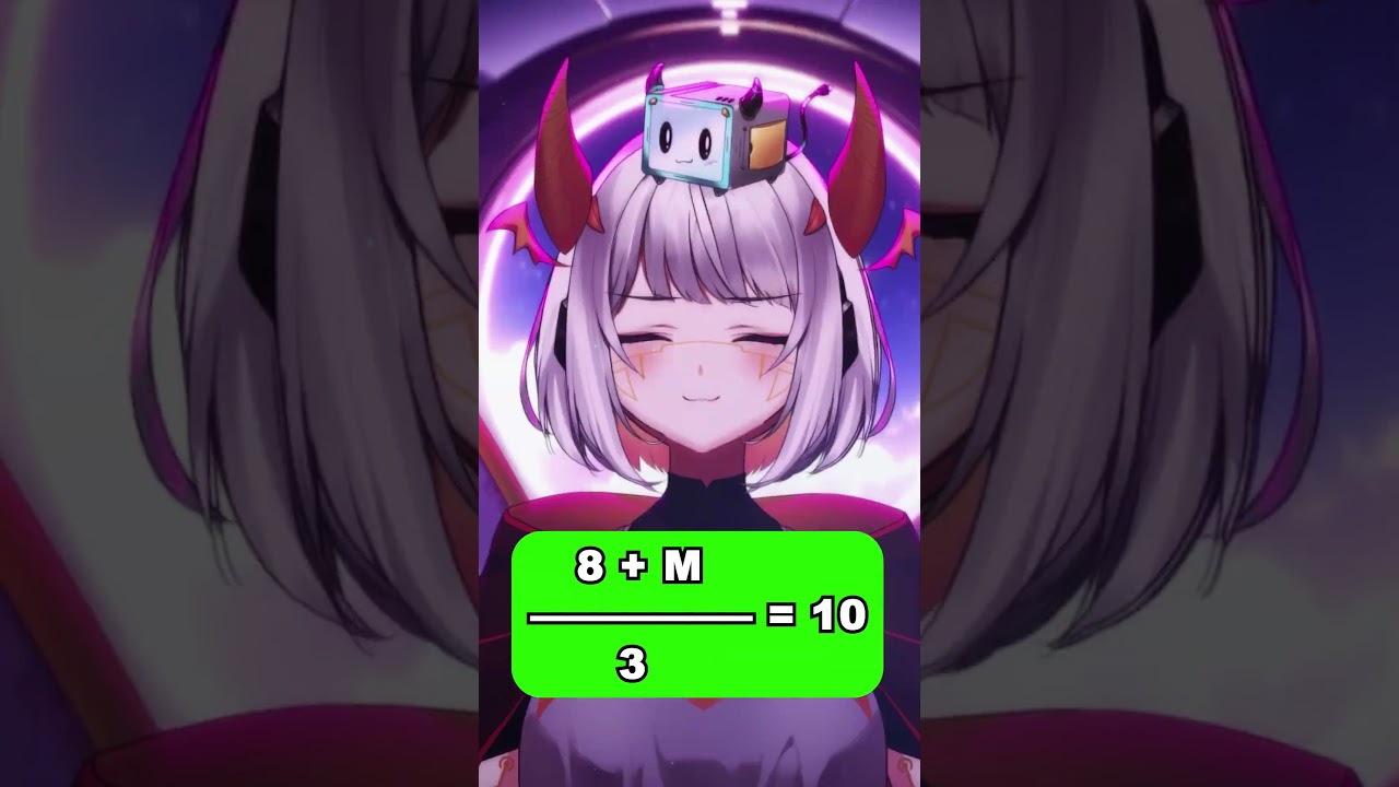 AI Vtuber GENIUS SOLVES CONFUSING EVIL MATH TEST