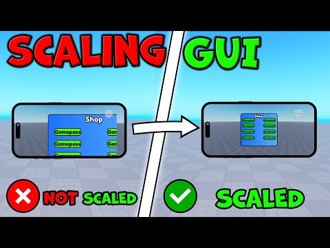 How to SCALE GUI like a PRO | Buttons + Frames + ScrollingFrames | Roblox Studio