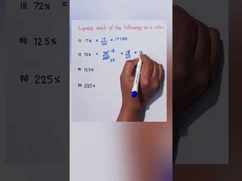 How to convert percentage into ratio ? #maths #conversion #percentage #ratio #trending #shorts