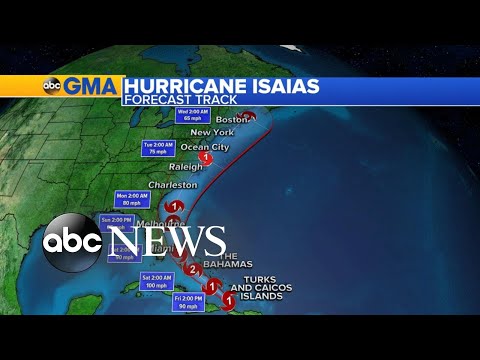 Isaias now a hurricane, heads toward Bahamas and US East Coast l GMA