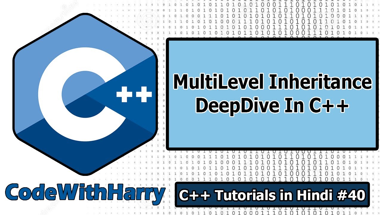 Multilevel Inheritance Deep Dive with Code Example in C++ | C++ Tutorials for Beginners #40
