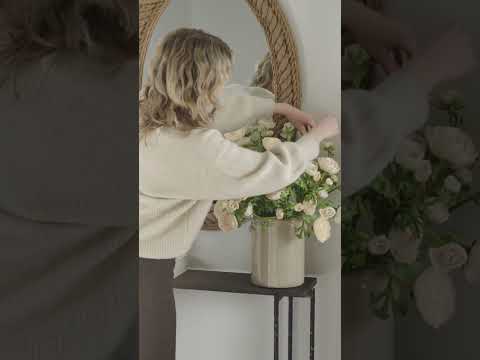 #afloral @raleighgambino -Beige Real Touch Ranunculus #artificialflowers