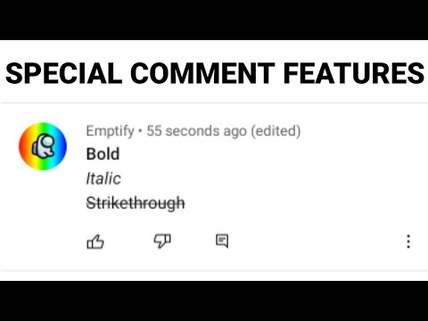 How To Make Bold, Italic, and Strikethrough Comments