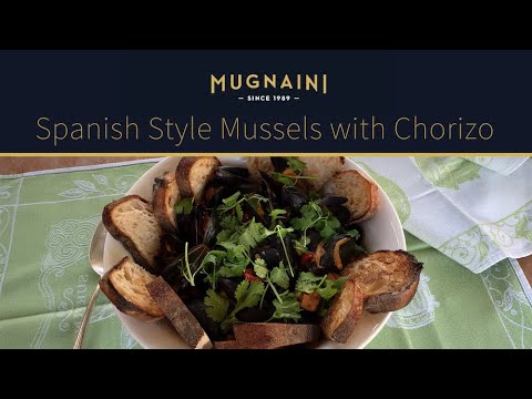 Spanish Style Mussels with Chorizo