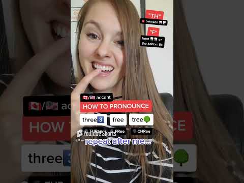 HOW TO PRONOUNCE "THREE" vs. "FREE" vs. "TREE" in English with a Canadian/American Accent / ESL HELP